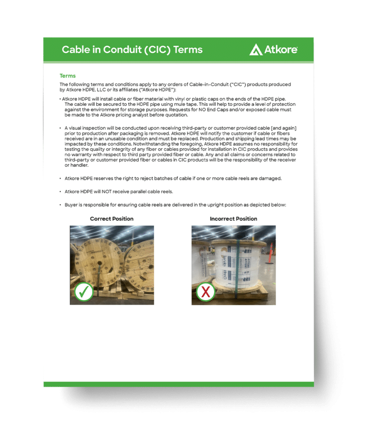 HDPE Cable-in-Conduit | Atkore United Poly Systems